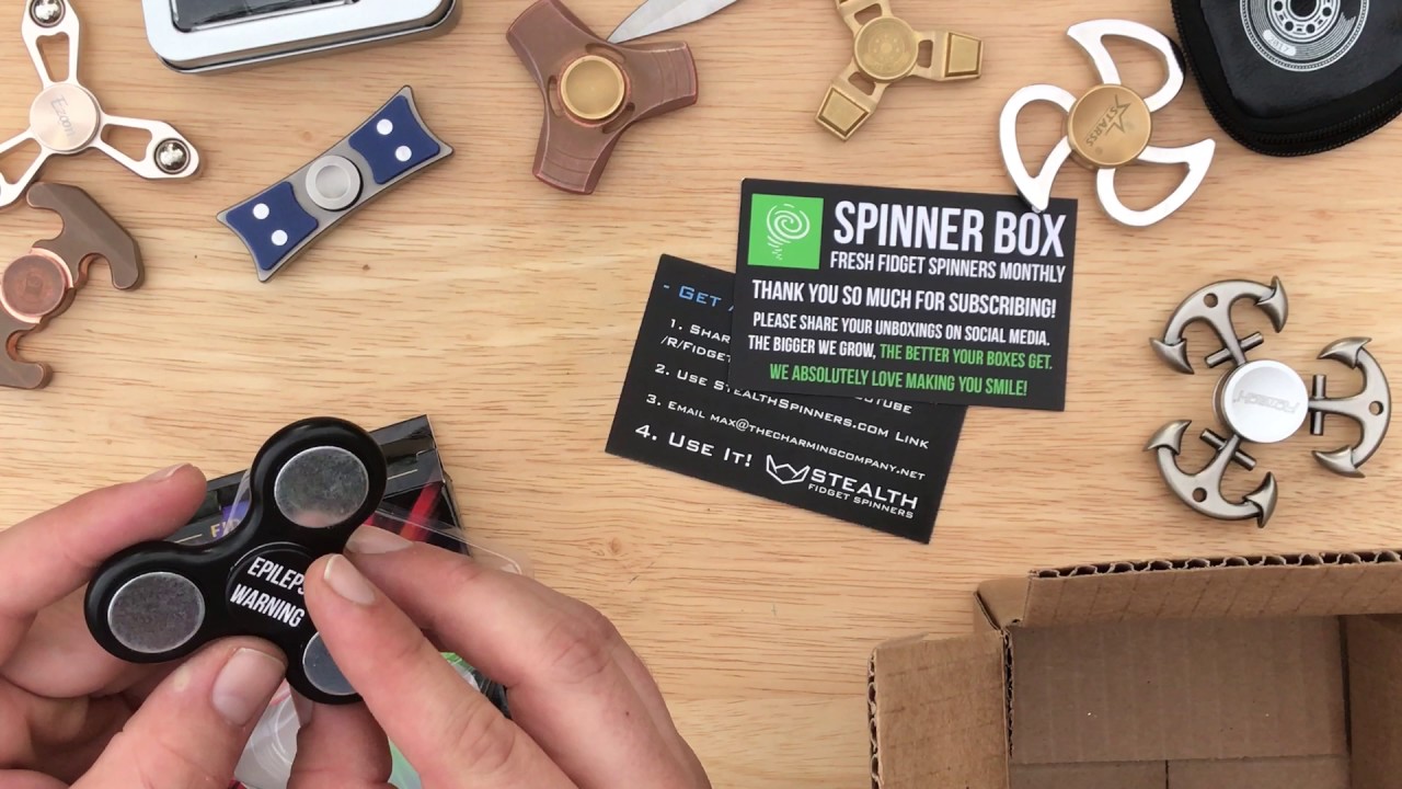 FIRST MONTH OF SPINNER BOX!!! (Stealth Spinners monthly sub box ...