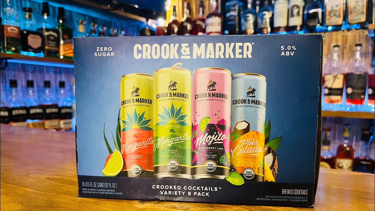 CROOK & MARKER Crooked Cocktails Variety Pack Review. - YouTube