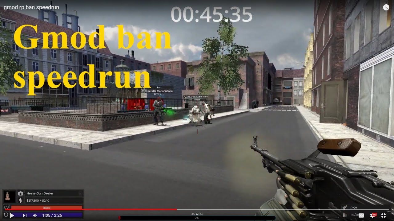 gmod rp ban speedrun - YouTube