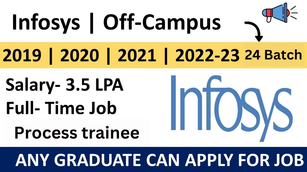 Infosys hiring for Process Trainee| Infosys Off Campus drive 2024 | Common Jobs - YouTube