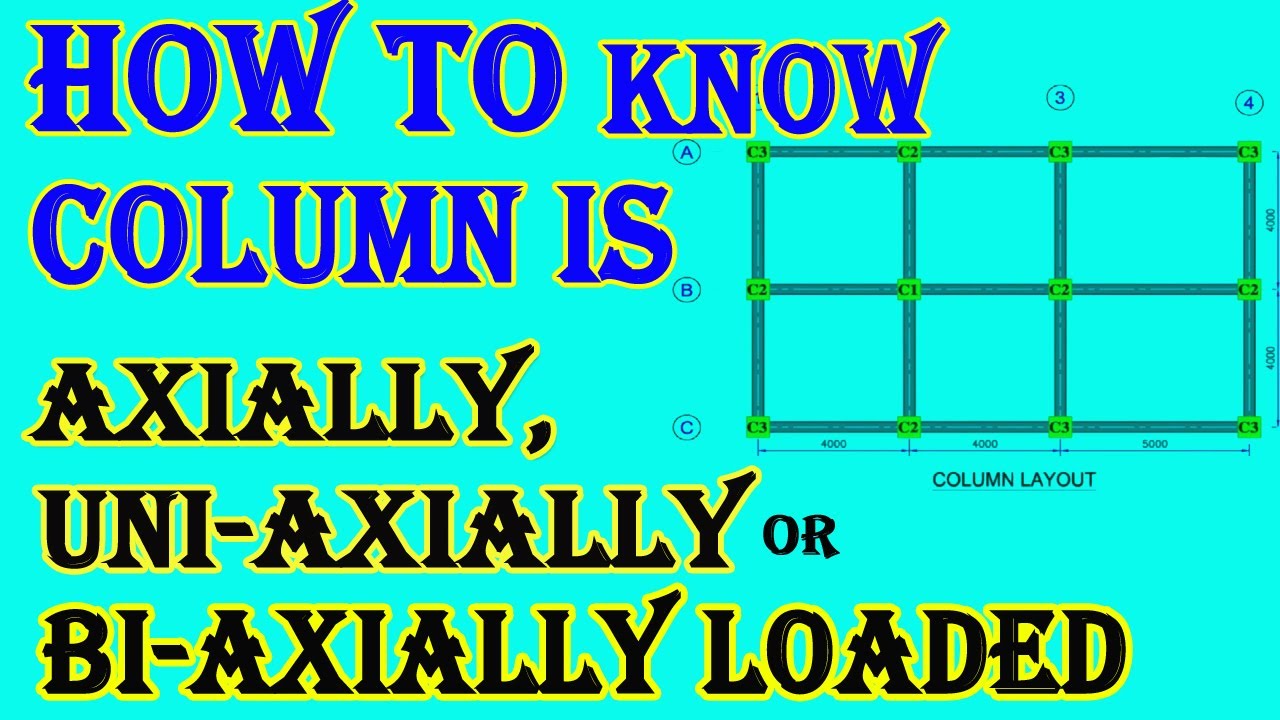 How to know if a column is Axially, Uni-axially or Bi-axially loaded ...