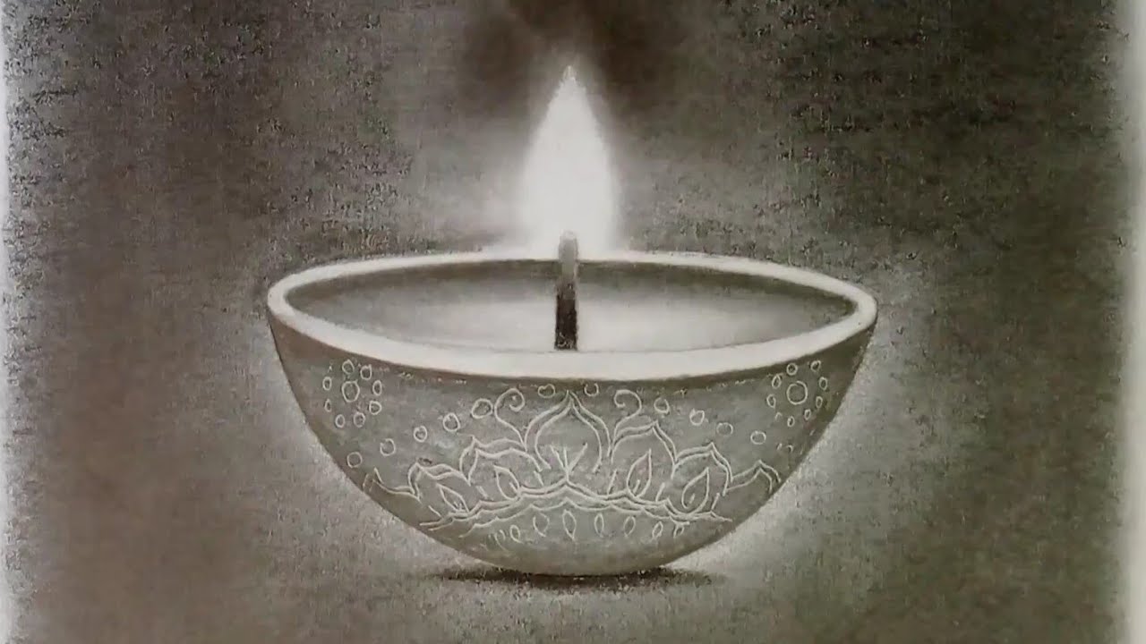 How to draw diwali diya animation by pencil // Happy Diwali animation ...