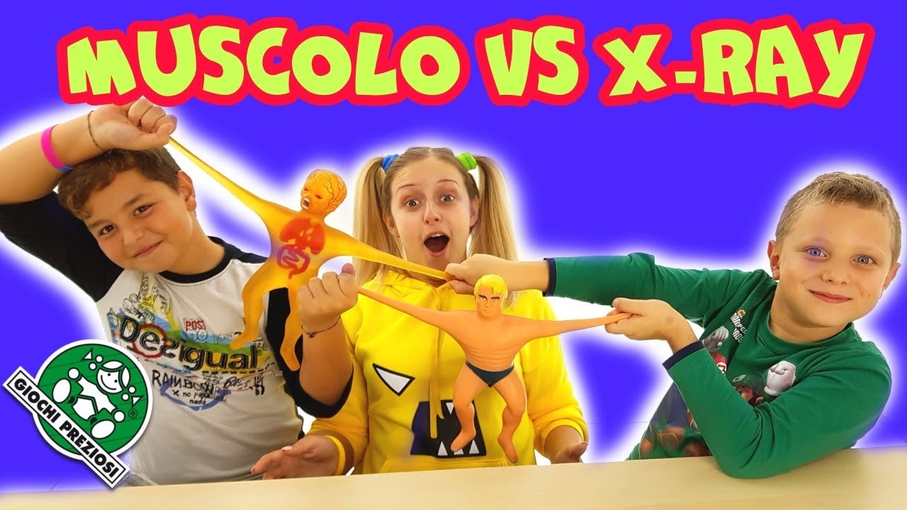 CHALLENGE MISTER MUSCOLO VS X-RAY Personaggio Allungabile Fantastica ...