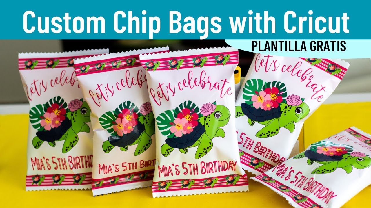 How to Design & Assemble CHIP BAGS with Cricut {FREE TEMPLATE} 💥The ...