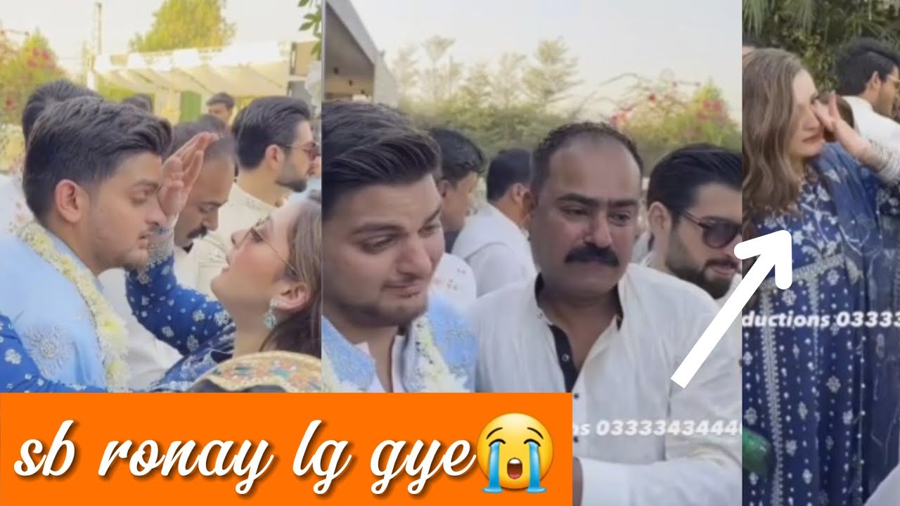 maaz k nikkah pr sb apnay mrhoom baap ko yaad kr k ronay lg gye😭 - YouTube