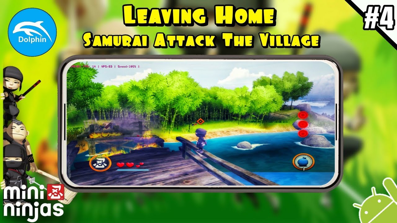 Mini Ninjas - Samurai Attack The Village - Gameplay Android (Dolphin ...