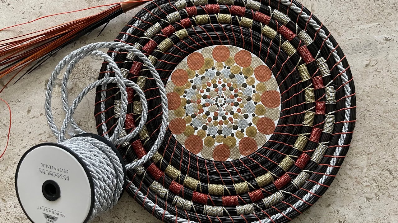 Bling your pine needle basket - YouTube