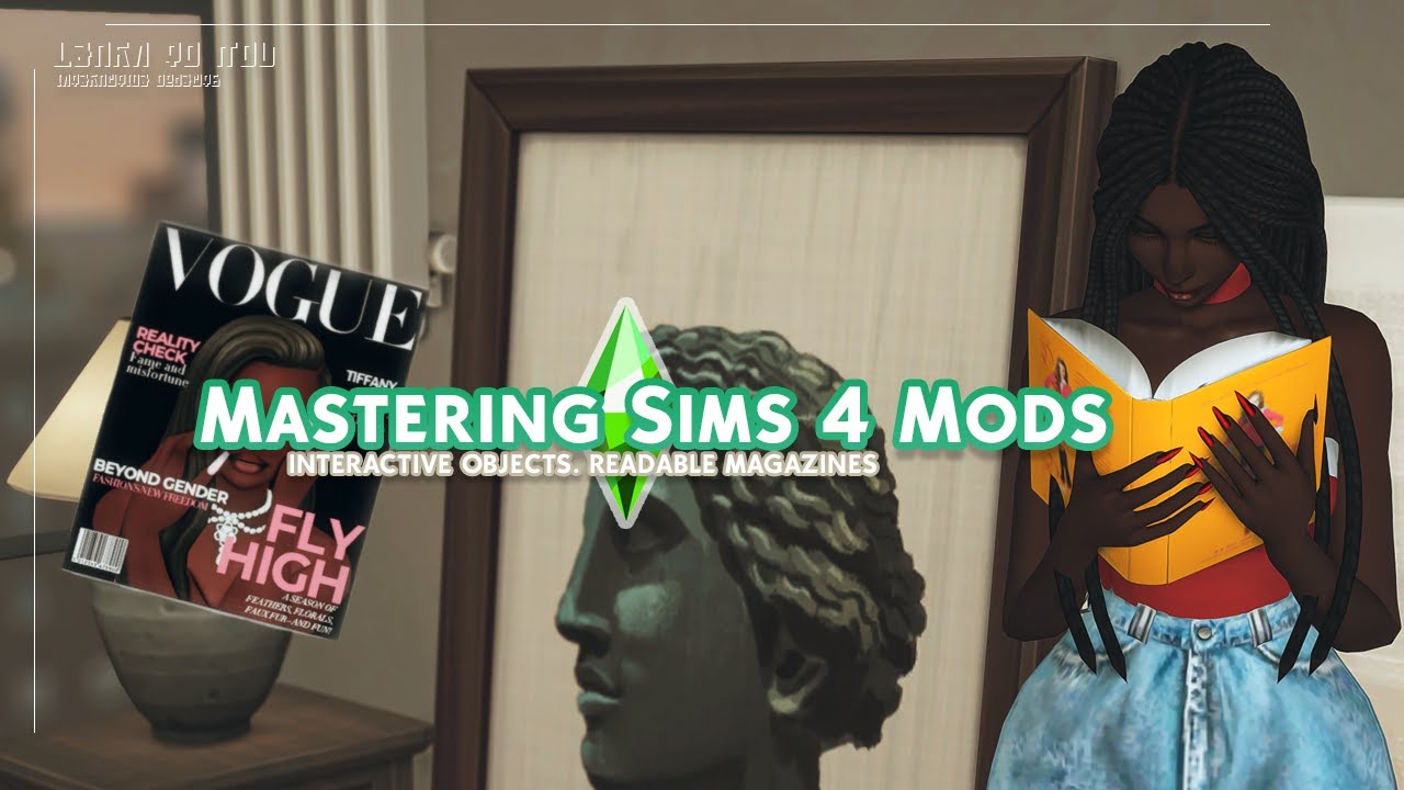 Sims 4 Modding Tutorial Object Interactions And Readable Magazines Youtube