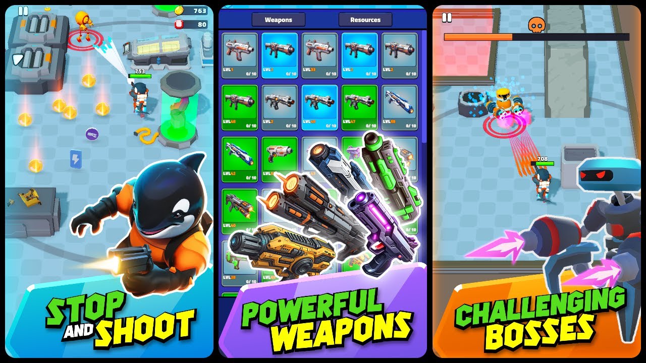 Breakout Heroes: Space Shooter Game Android Gameplay - YouTube