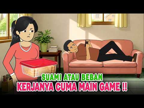 Suami Atau Beban - Ngaku Cari Kerja Lewat HP, Ternyata Main Game Seharian | Drama Animasi