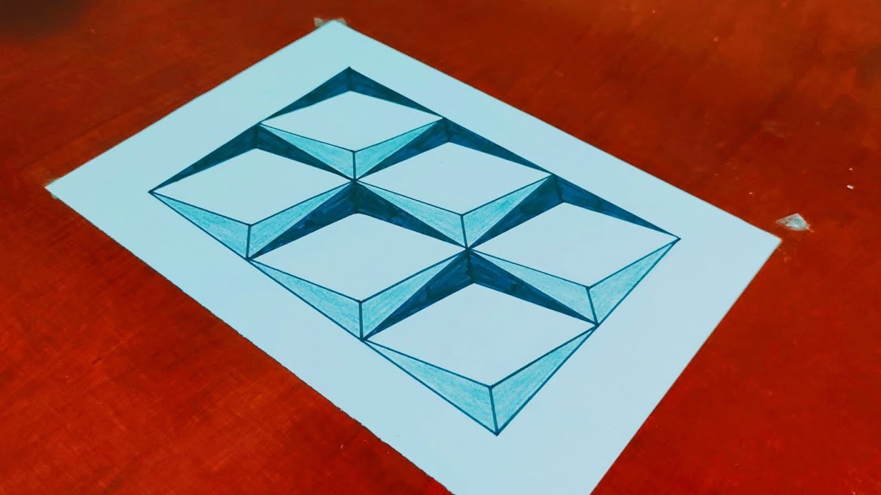 amazing 3d drawing || easy drawing step by step || - YouTube