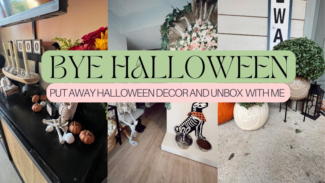 BYE HALLOWEEN DECORATIONS - YouTube