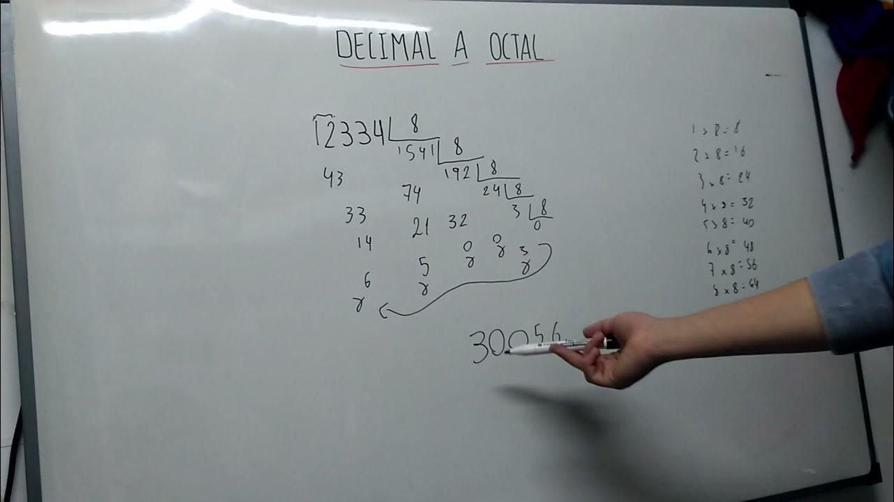 Como pasar de Decimal a Octal DE EXAMEN aplicación simple y rápida de ...