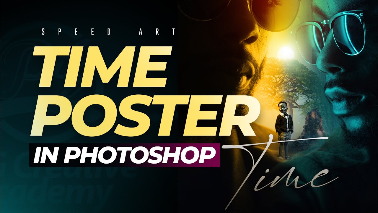 TIME POSTER SPEED ART IN PHOTOSHOP - YouTube