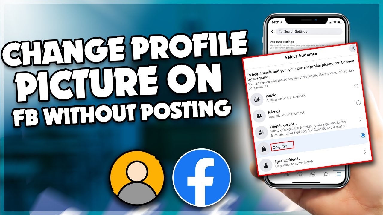 How to change profile picture on fb without posting | F HOQUE | - YouTube