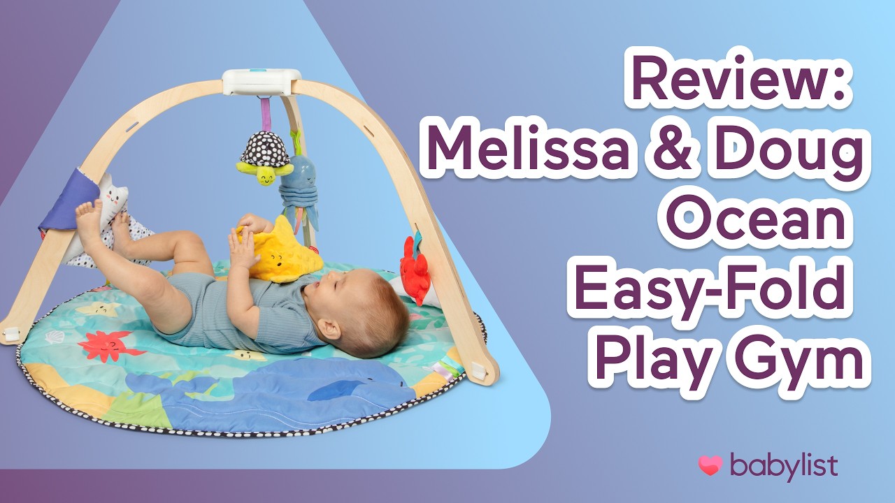 Stages of Sensory Play with the Melissa & Doug Ocean Easy-Fold Play Gym ...