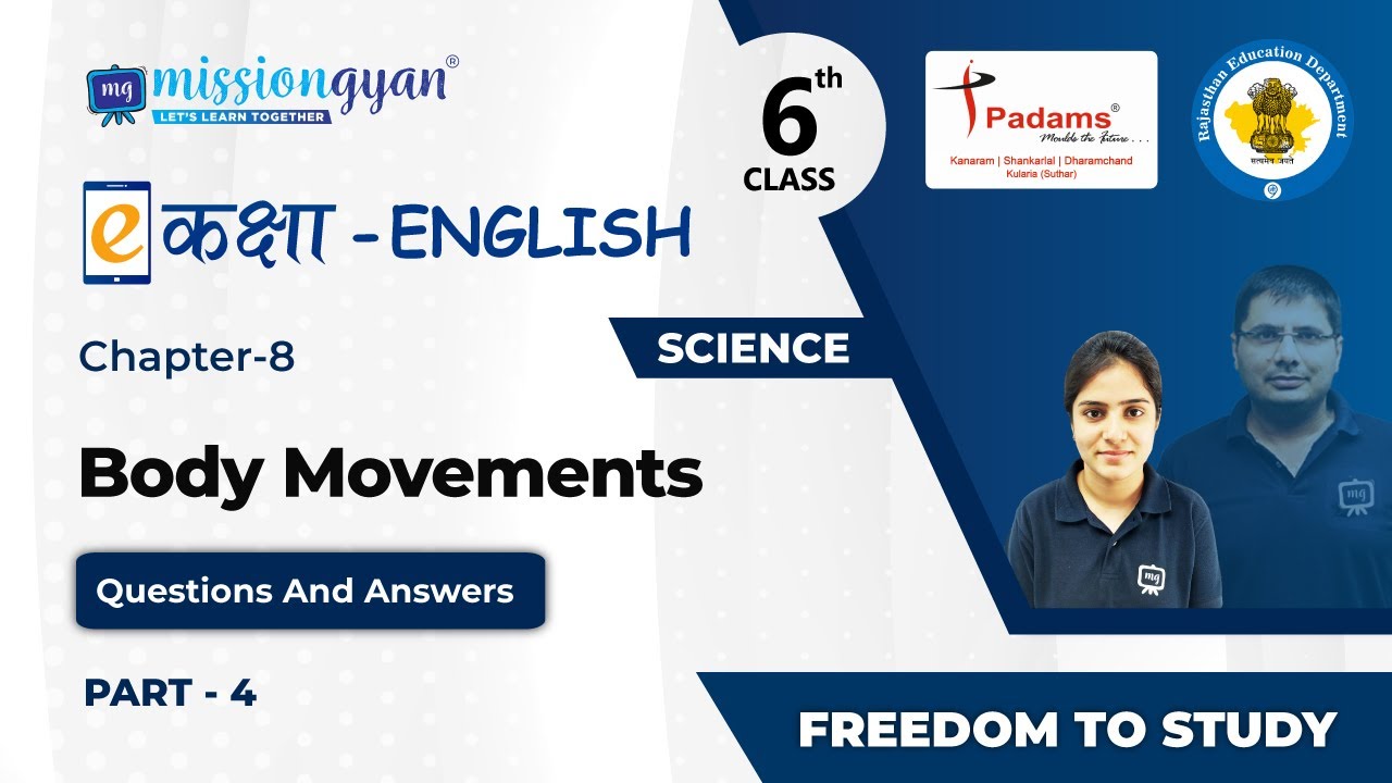 Science Class 6th Chapter 8 | Body Movements | Class 6 Science Chapter ...