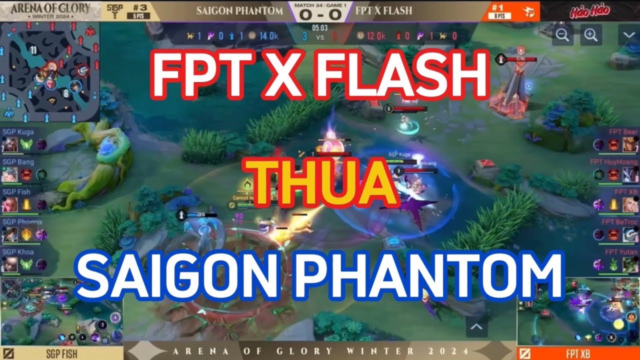 Lý do FPT X FLASH thua trước SAIGON PHANTOM - YouTube