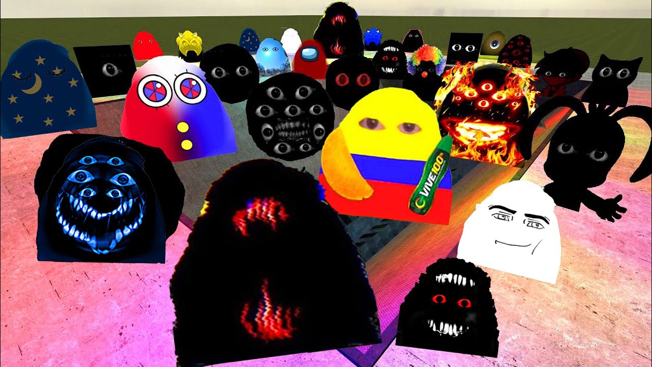 Angry MUNCI Nextbots Family and Eyes Nextbots Chasing Me in Garry's Mod ...