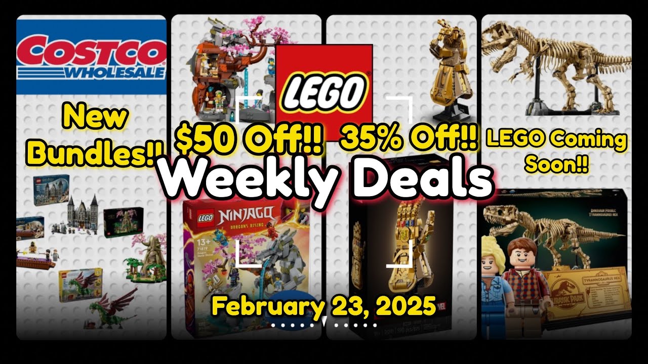 Weekly LEGO Deals!! New Costco LEGO Bundles Plus a New Jurassic Park ...