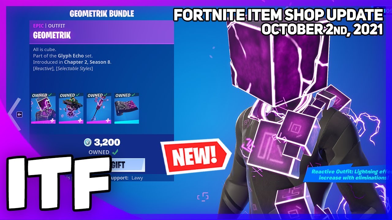 Fortnite Item Shop *NEW* GEOMETRIK BUNDLE! [October 2nd, 2021 ...
