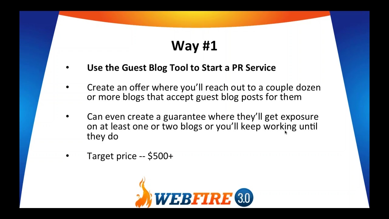2018 05 02 -- 5 Services You Can Sell Using WebFire - YouTube