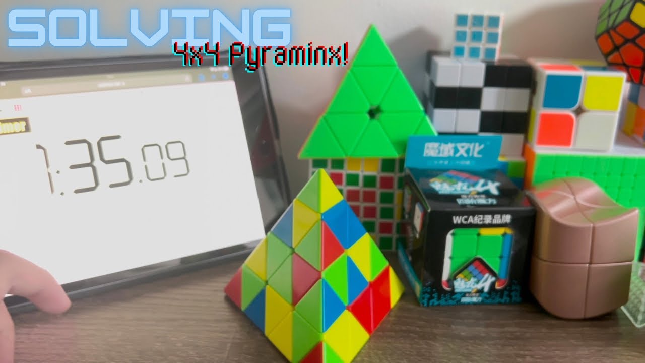 Solving 4x4 Pyraminx for the First Time! - Timelapse! - YouTube