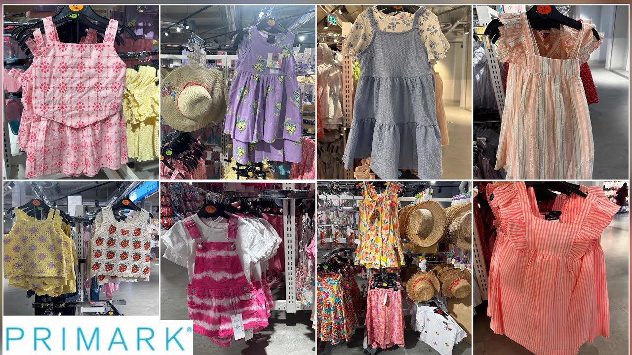 Primark kids girls clothes 1-7 years new collection - April 2023 - YouTube