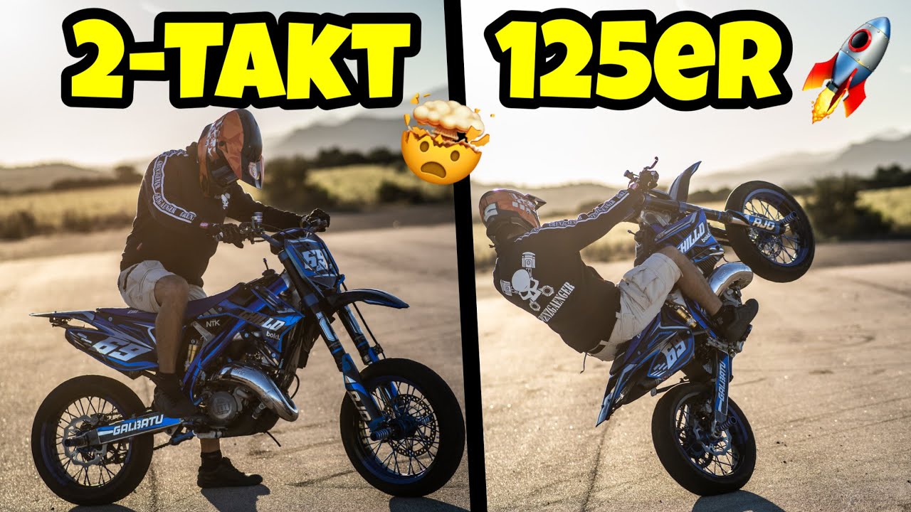 Mein erstes mal 125er 2-Takt / Testride - YouTube