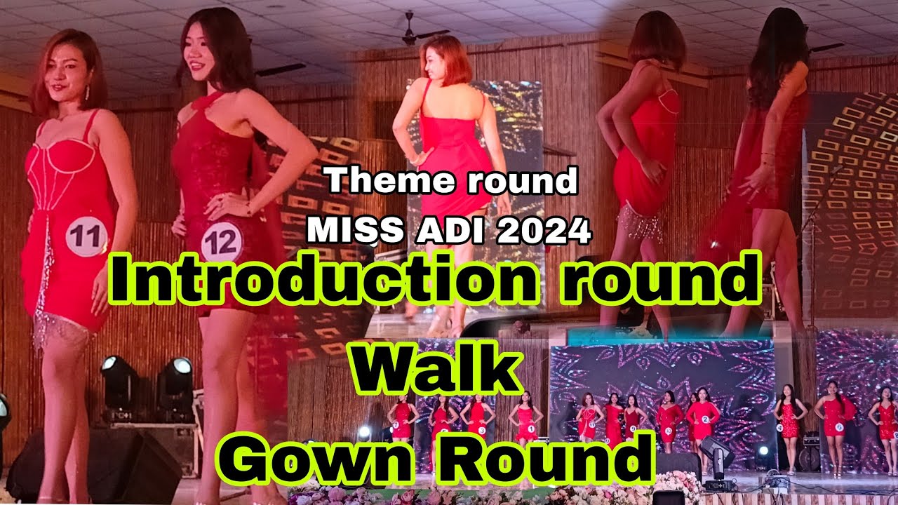 Introduction round walk|| GOWN ROUND|| MISS ADI 2024 - YouTube