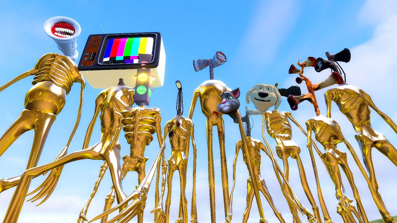 Team Golden Trevor Henderson, Siren Head. Who is the strongest? in ...