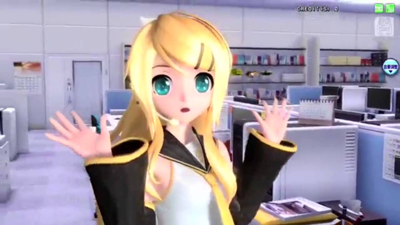 [PDA-FT] {Luka,Rin,Neru,Meiko,and Miku}Hello Worker - YouTube