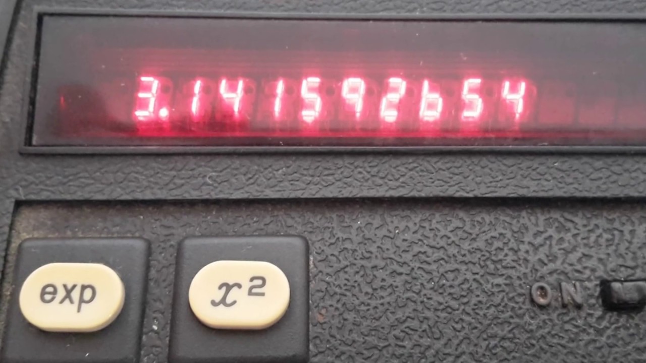 Vintage Calculator Commodore CBM SR-36 Red VFD Scientific - YouTube