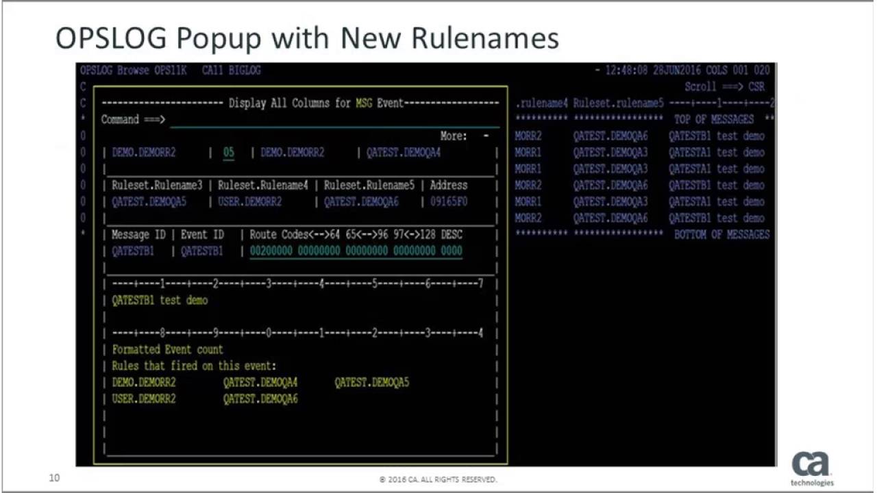 The Latest and Greatest in CA OPS/MVS Event Management and Automation ...