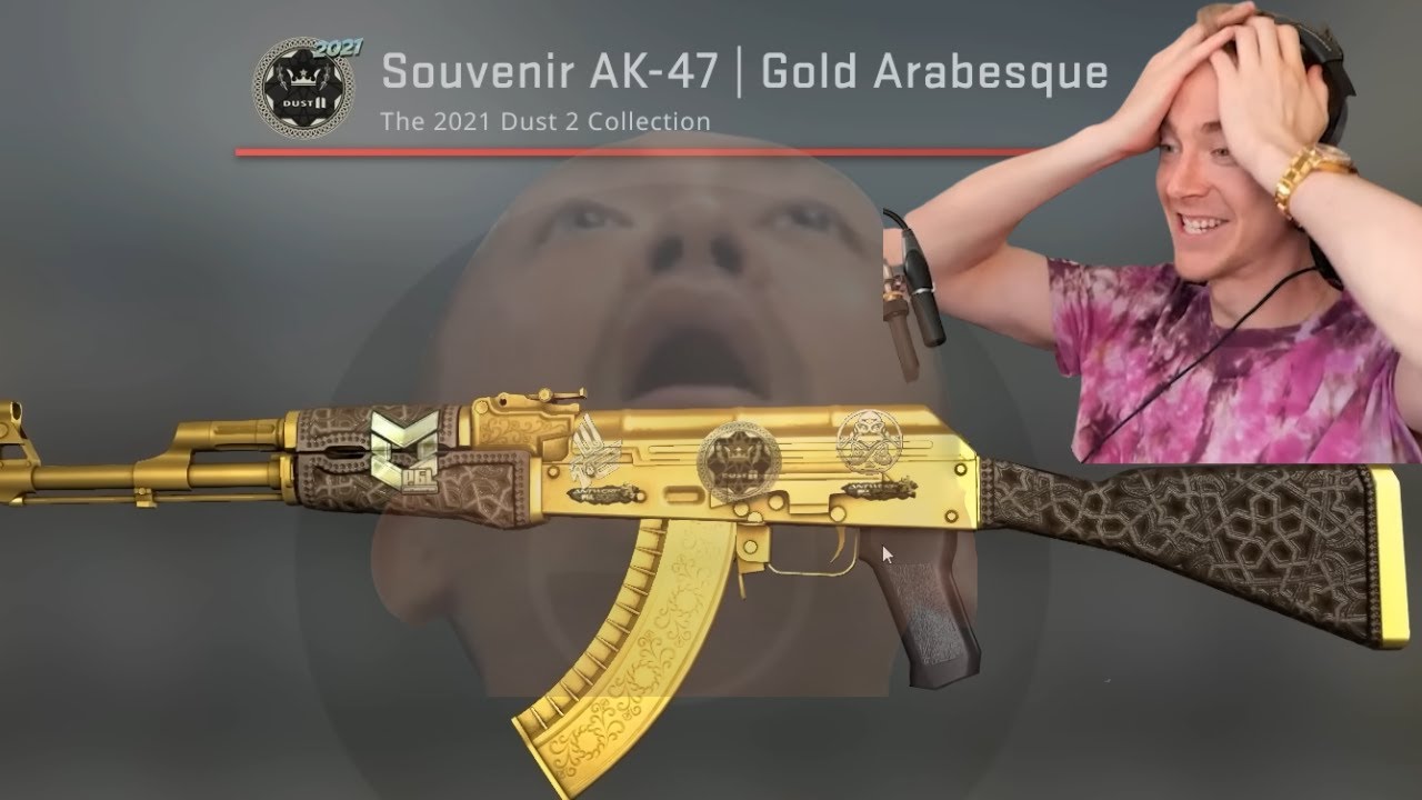 SOUVENIR AK-47 GOLD ARABESQUE OPENING - YouTube
