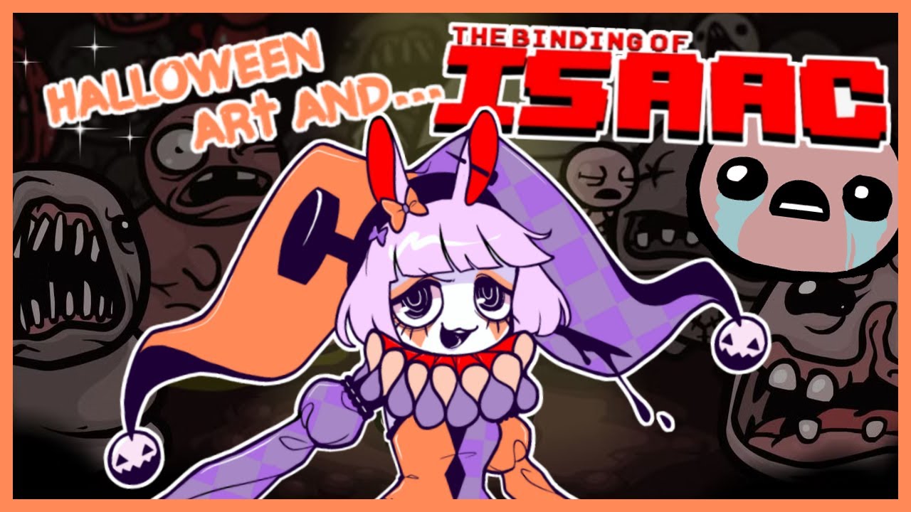 🎃♡ Halloween Jester Art & Binding of Isaac with Bunny! ♡ Vtuber VOD ⋆ ...