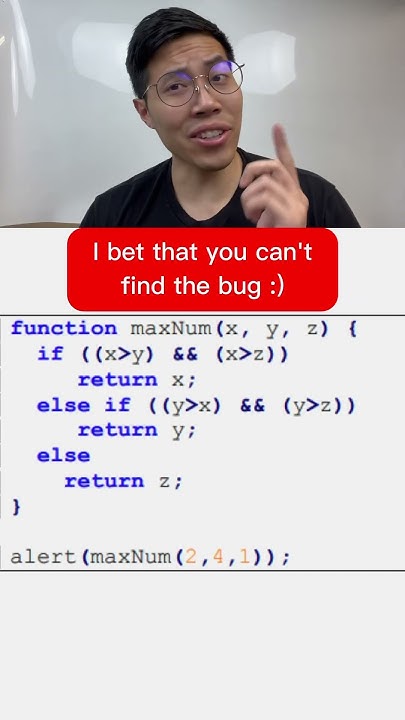 I bet that you can’t find the bug in the code 😳 #computerscience #tech #bug #codingtips #shorts ...