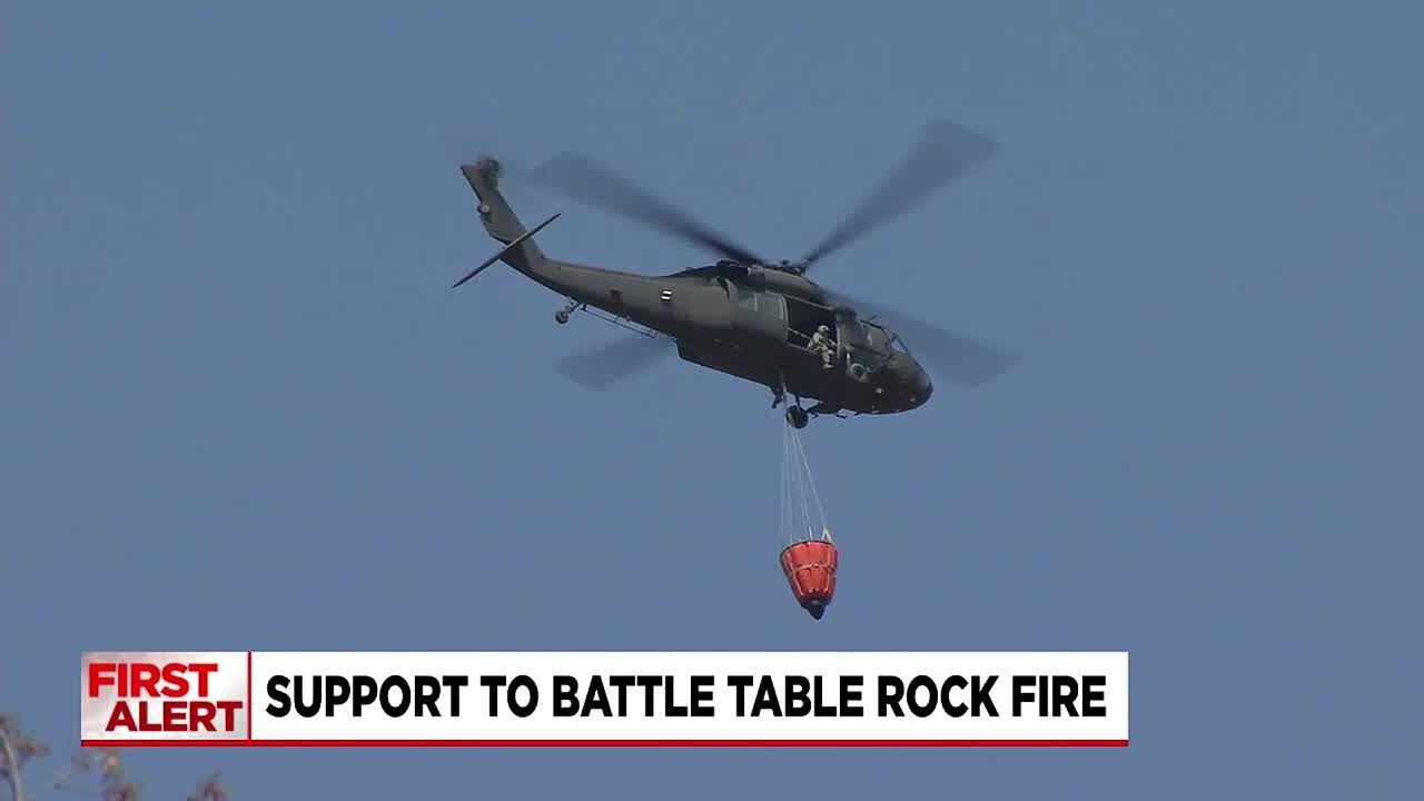 Community support fueling firefighters at Table Rock - YouTube