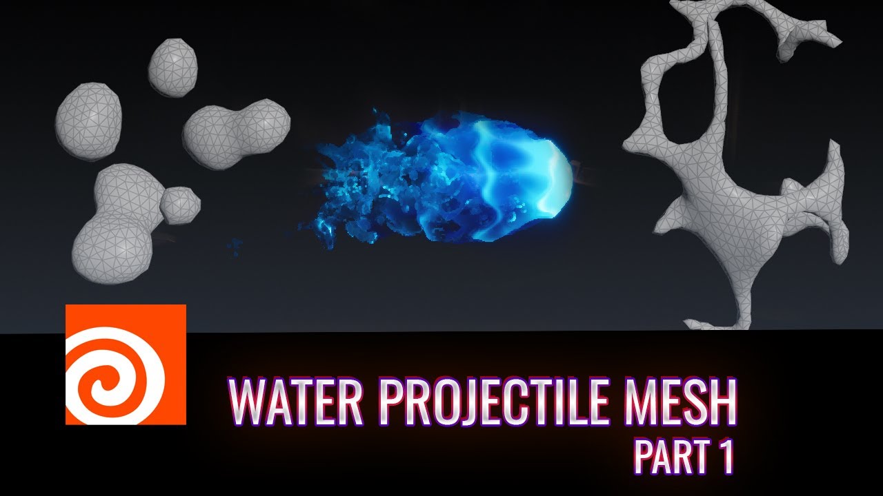 VFX Water Projectile 3D Meshes PART 1 - YouTube