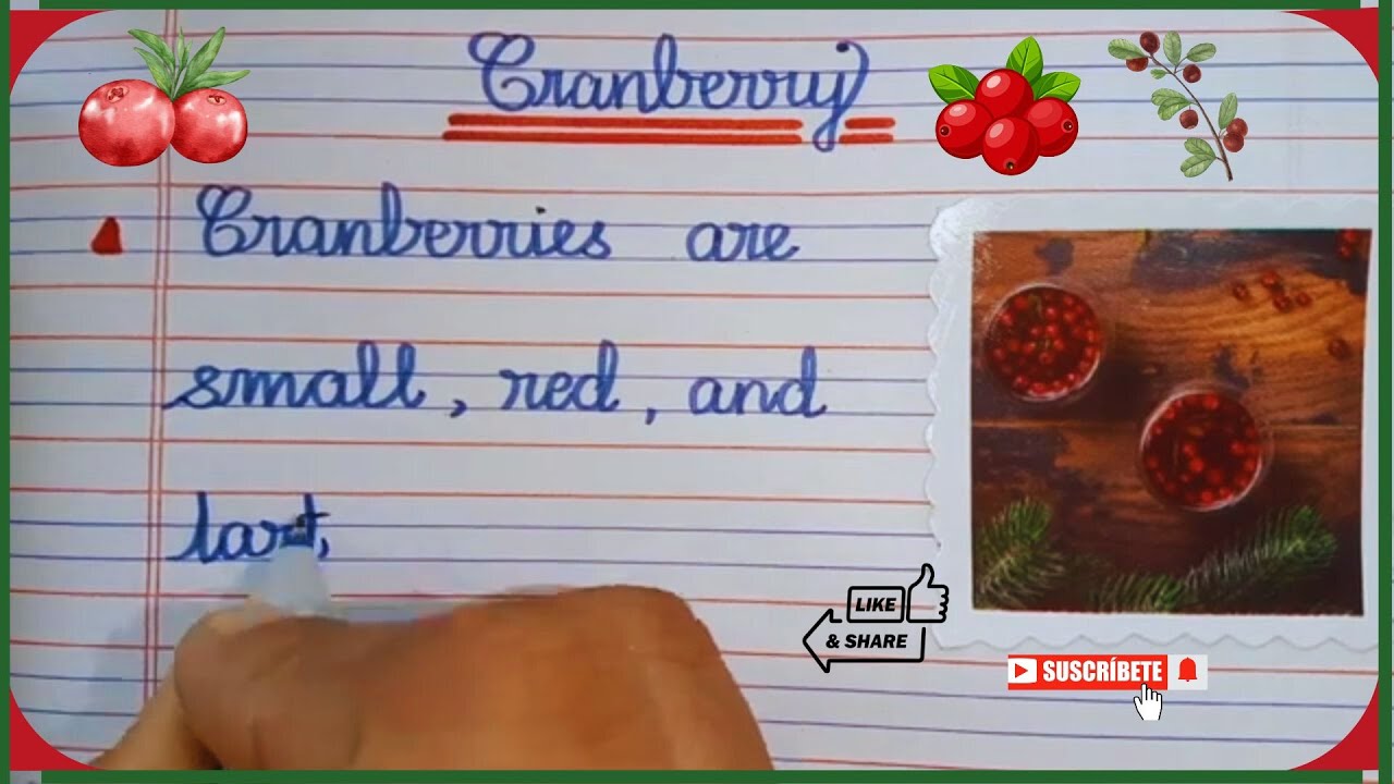 Short Essay on Cranberry | Few Lines Essay About Cranberries | Four ...