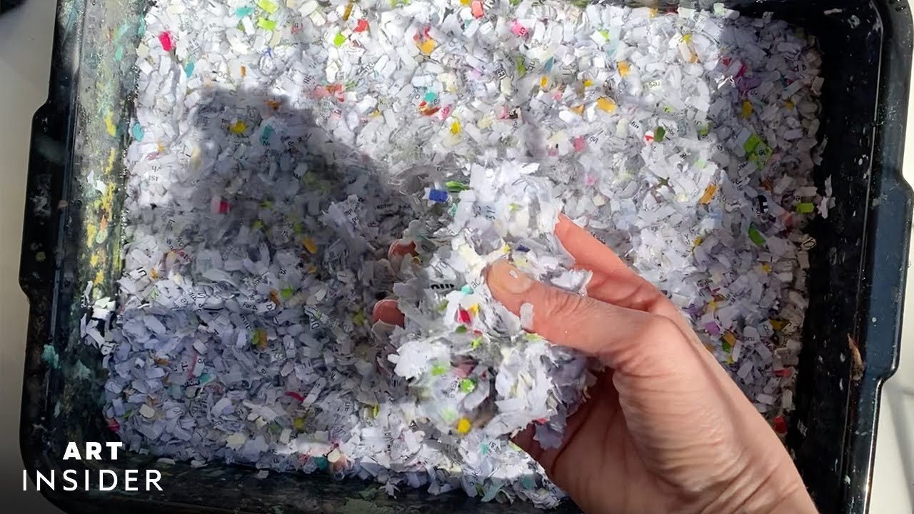 Artist Makes Sustainable Craft Paper - YouTube