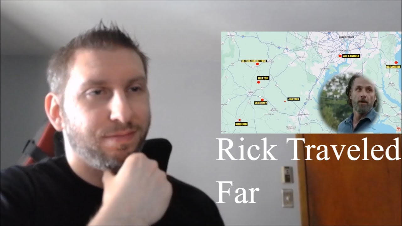 RICK GRIMES Animated Map Journey from The Walking Dead - Reaction - YouTube