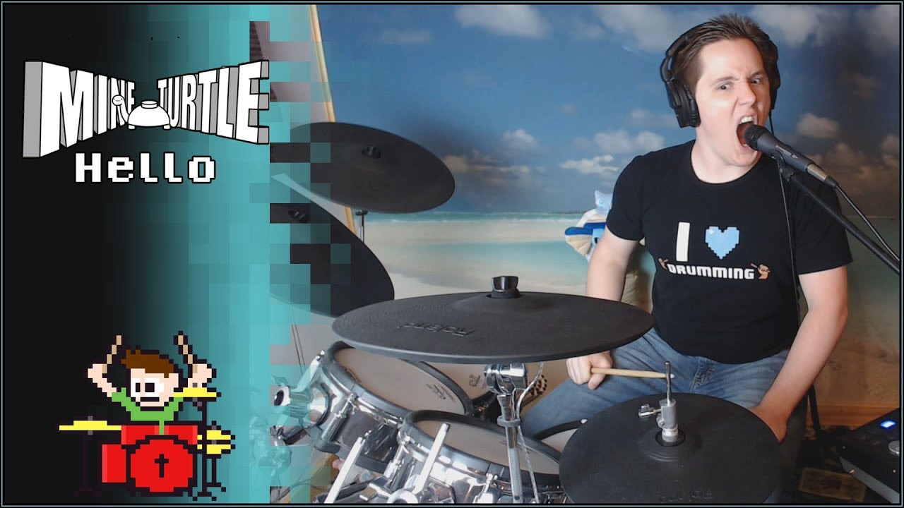 Mine Turtle Asdfmovie Song On Drums! -- The8BitDrummer - YouTube