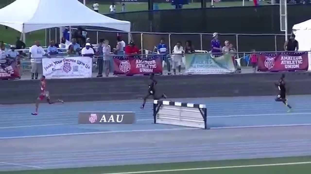 Ashton Allen 54.68s 400m AAU Junior Olympics 12yr Boys Champion 2014 ...