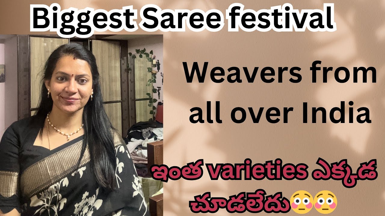 Biggest saree exhibition in Bangalore ️Variety of sarees all over India ...
