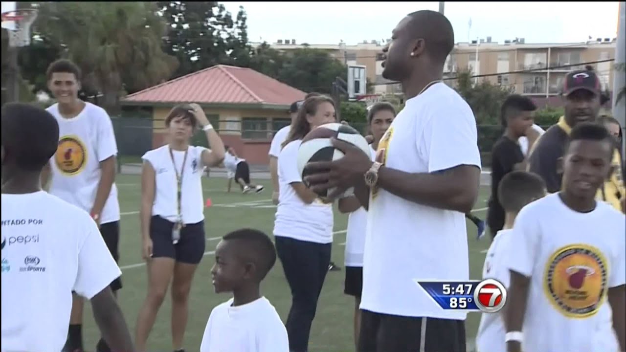 October 20, 2013 - WSVN 7 - Miami Heat Celebrated Hispanic Heritage at ...