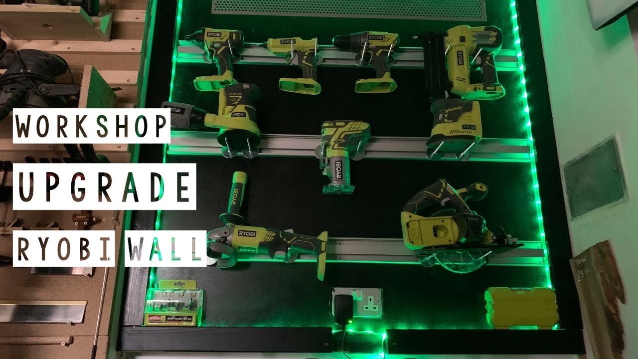 Workshop upgrades. The Ryobi Wall - YouTube