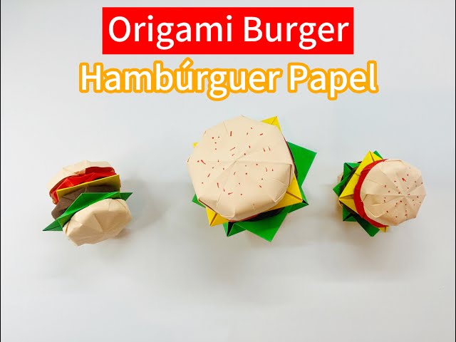 Origami Cheeseburger Tutorial How To Fold An Origami How To Fold Paper