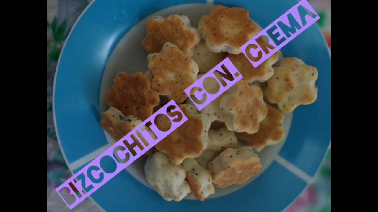Receta súper fácil de bizcochitos con crema de leche! - YouTube