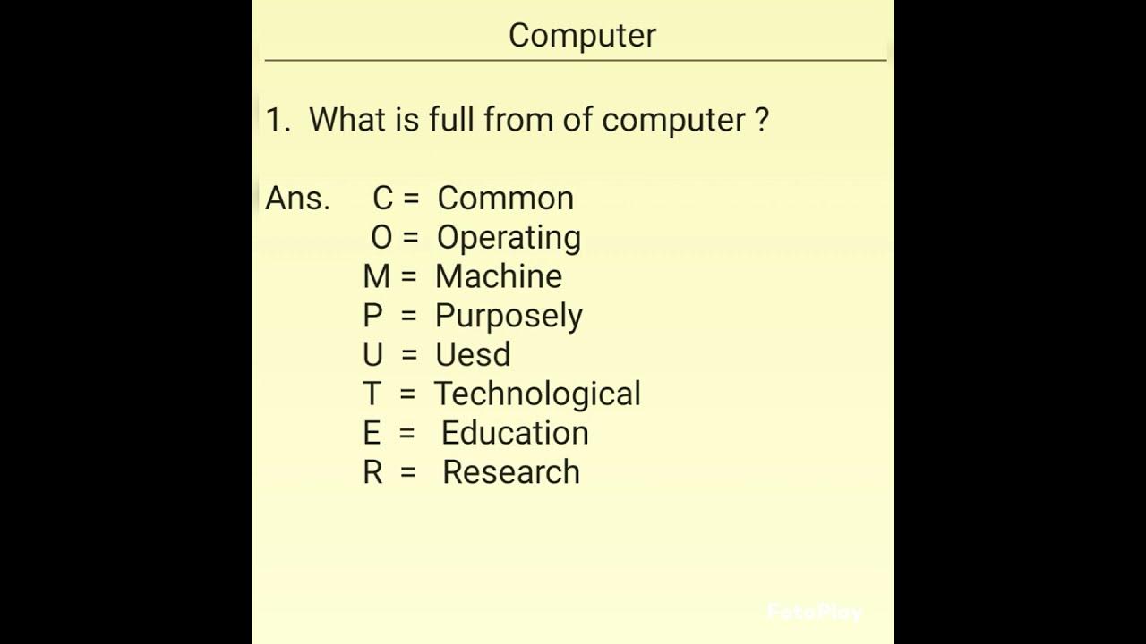 #computer# full from - YouTube